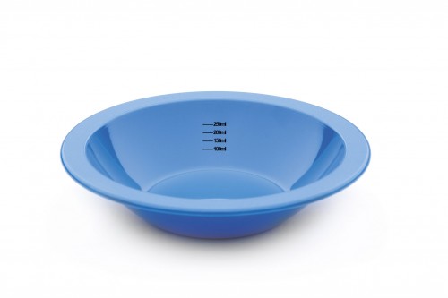 Graduated Bowl with narrow rim is available in 3 lovely colours